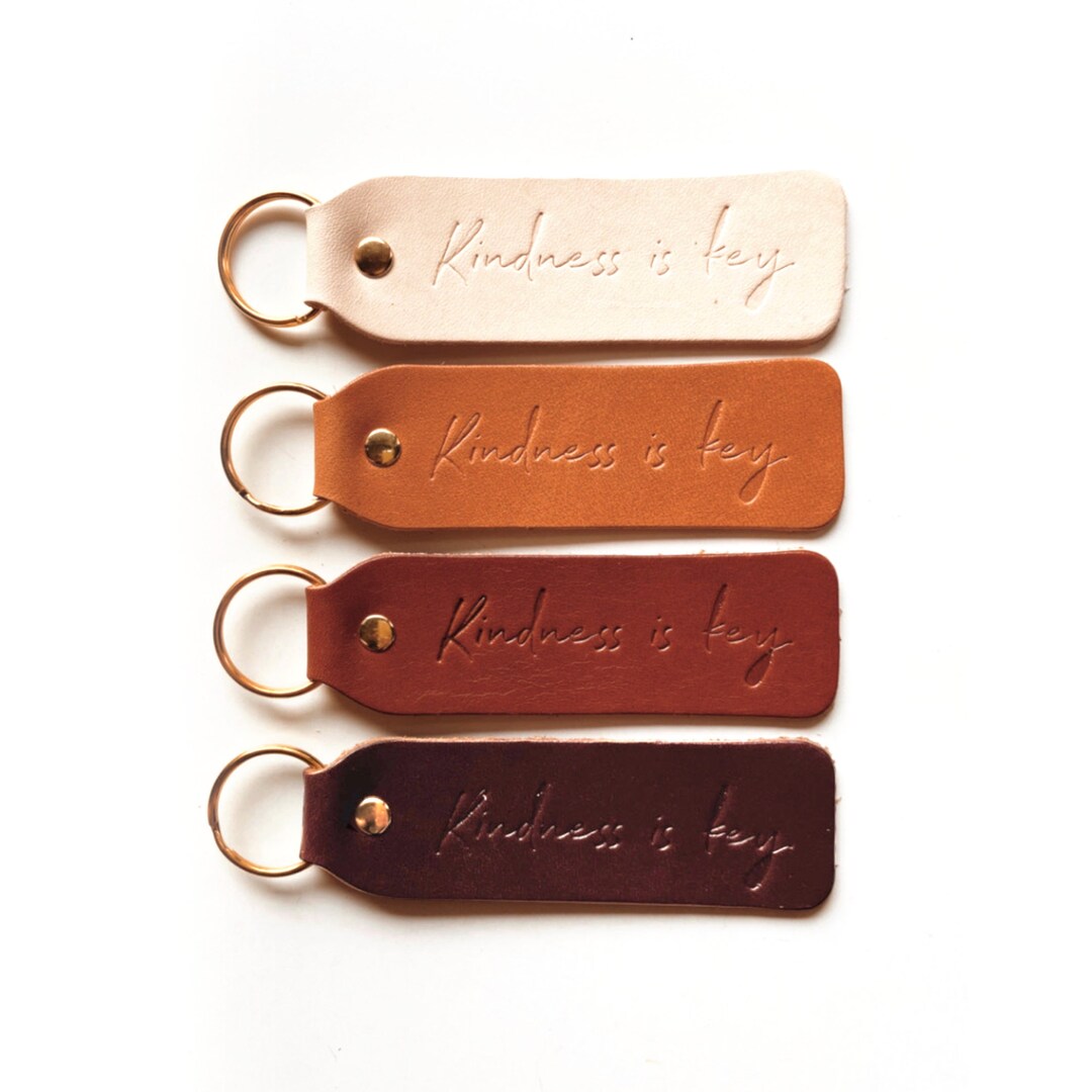 KINDNESS IS KEY Scripted Keychain - Etsy