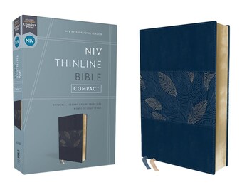 PERSONALIZED NIV Compact Thinline Bible Comfort Print Soft Leather-look ...