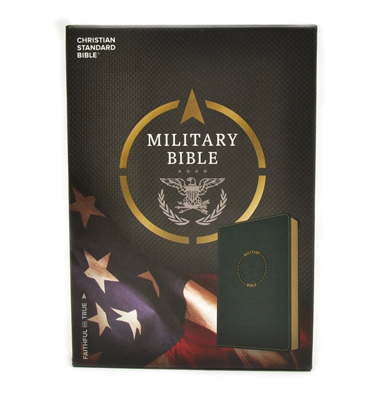 PERSONALIZED Army CSB Military Bible. Green Leathertouch. | Etsy