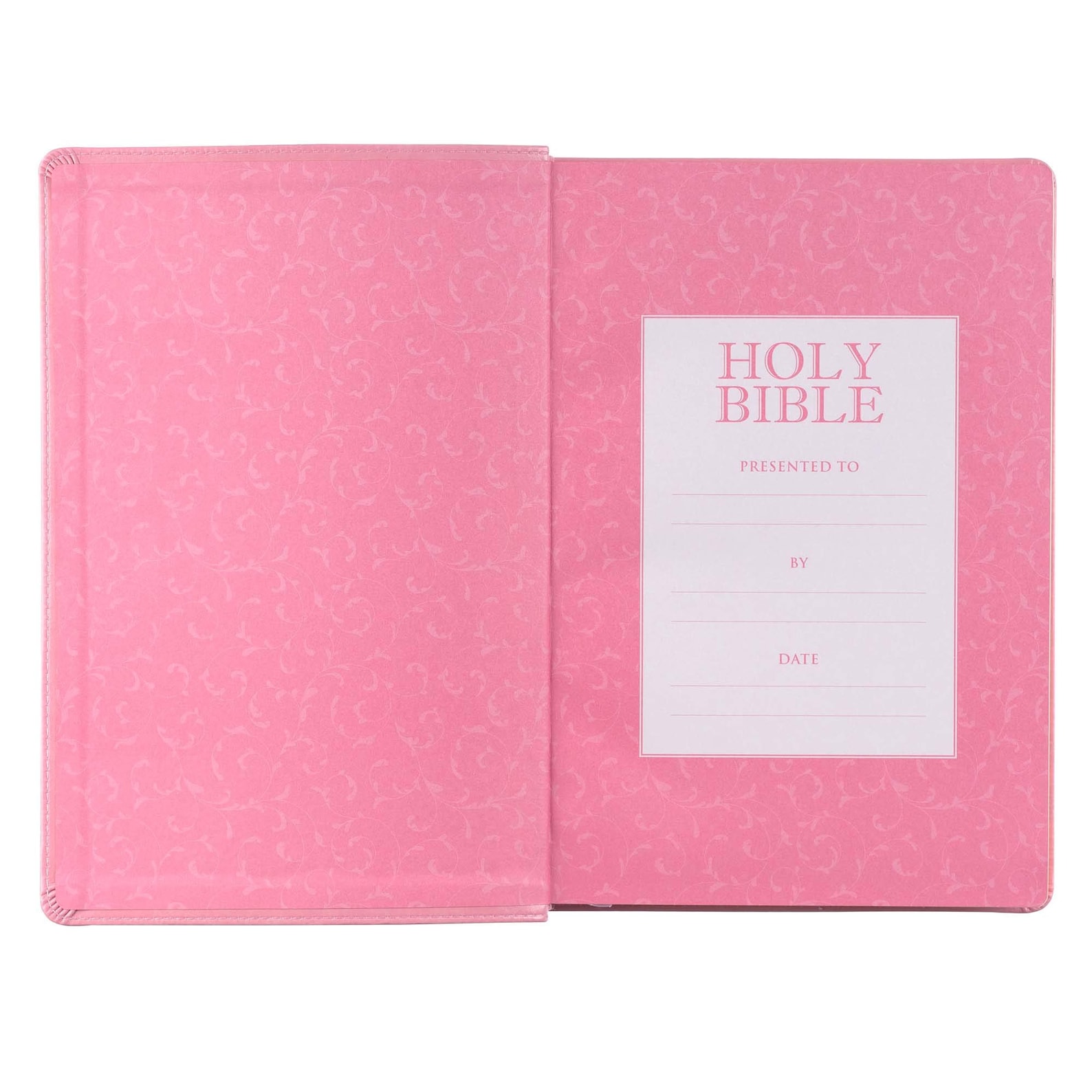 PERSONALIZED *** KJV Giant-print Bible - Imitation Leather - Pink ...