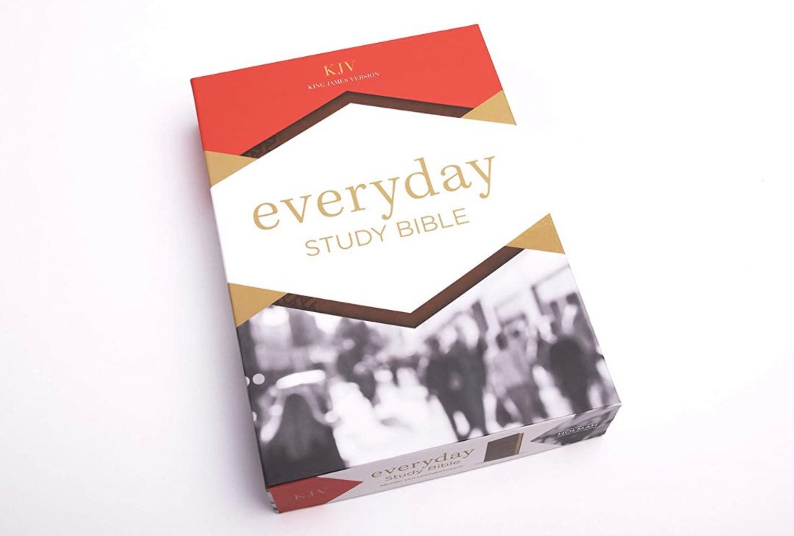 PERSONALIZED *** KJV Everyday Study Bible - Soft Leather-look - British ...