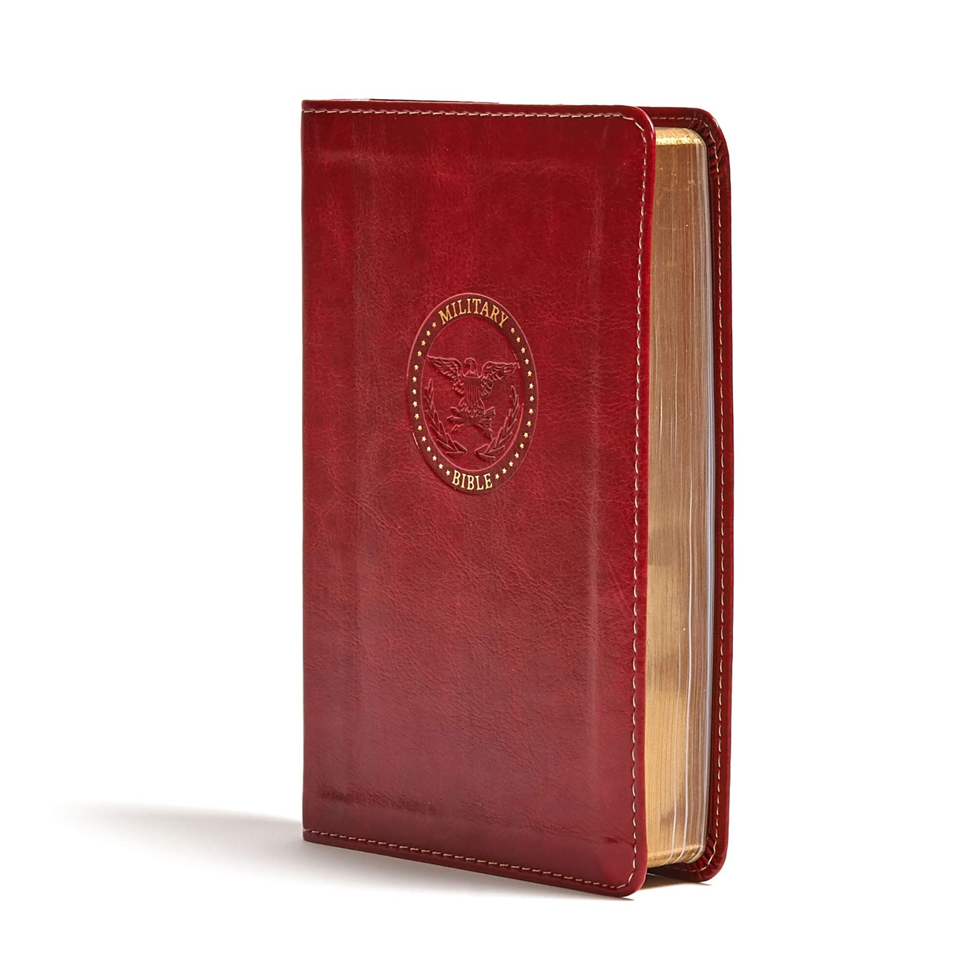 PERSONALIZED *** Marine, CSB Military Bible. Red Leathertouch ...