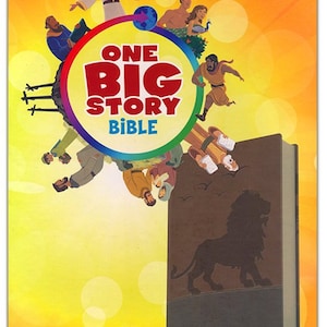 PERSONALIZED ***KJV One Big Story Bible - Soft Leather-look - Brown ...