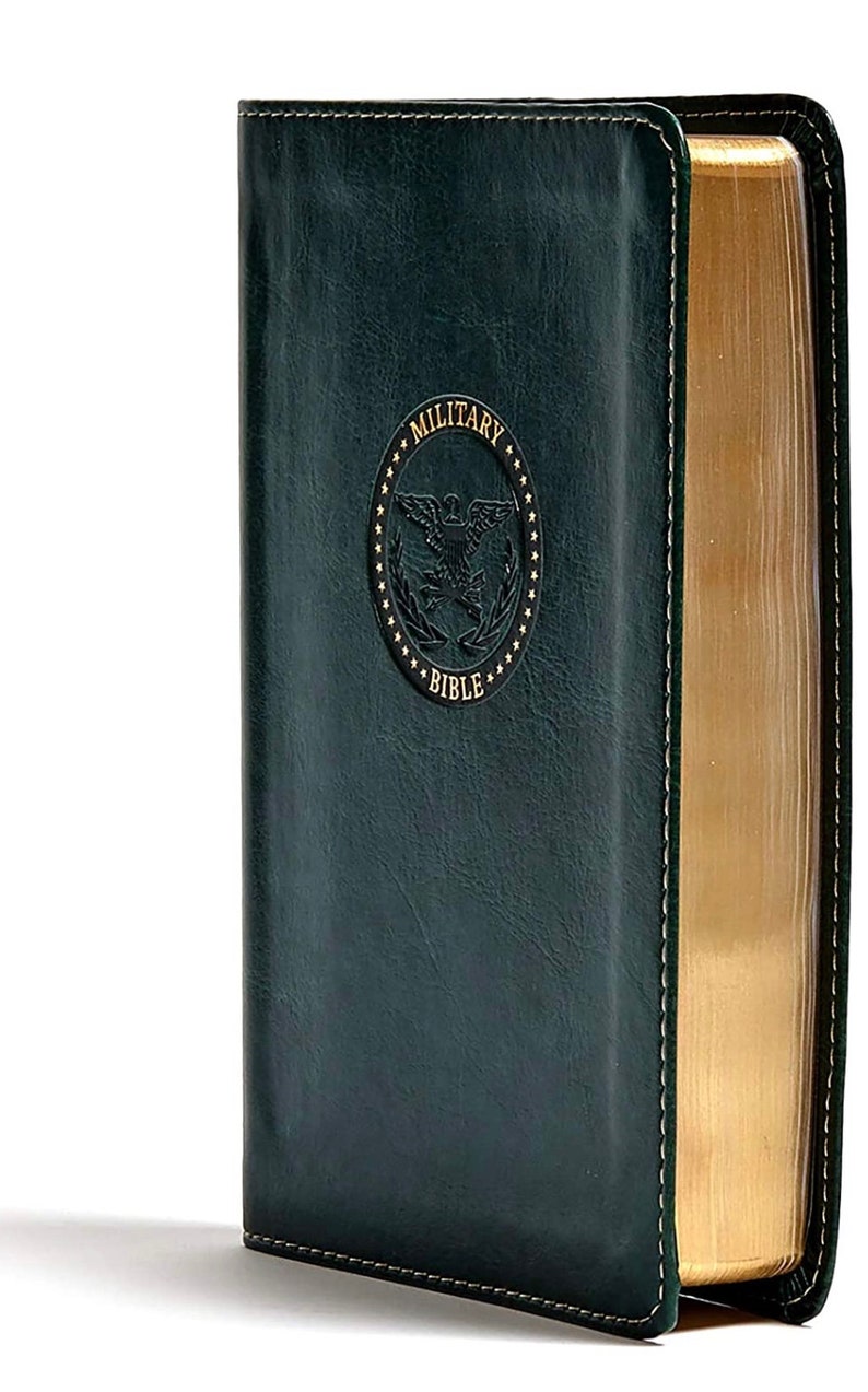 PERSONALIZED Army CSB Military Bible. Green Leathertouch. | Etsy