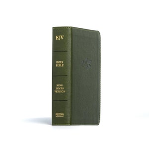 PERSONALIZED *** KJV Large Print Compact Reference Bible - Soft Leather ...