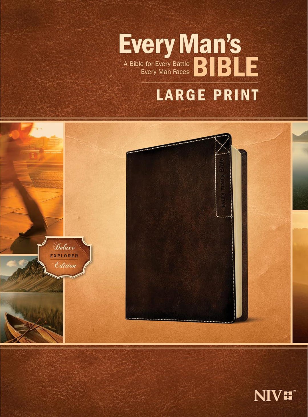PERSONALIZED *** NIV Every Man's Large-print Bible - Deluxe Explorer ...