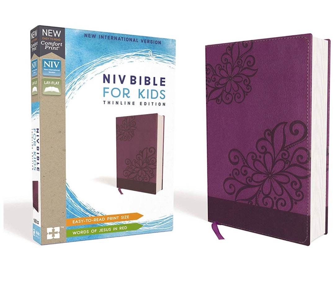 Personalized NIV Bible for Kids: Purple Leathersoft, Red Letter Edition ...