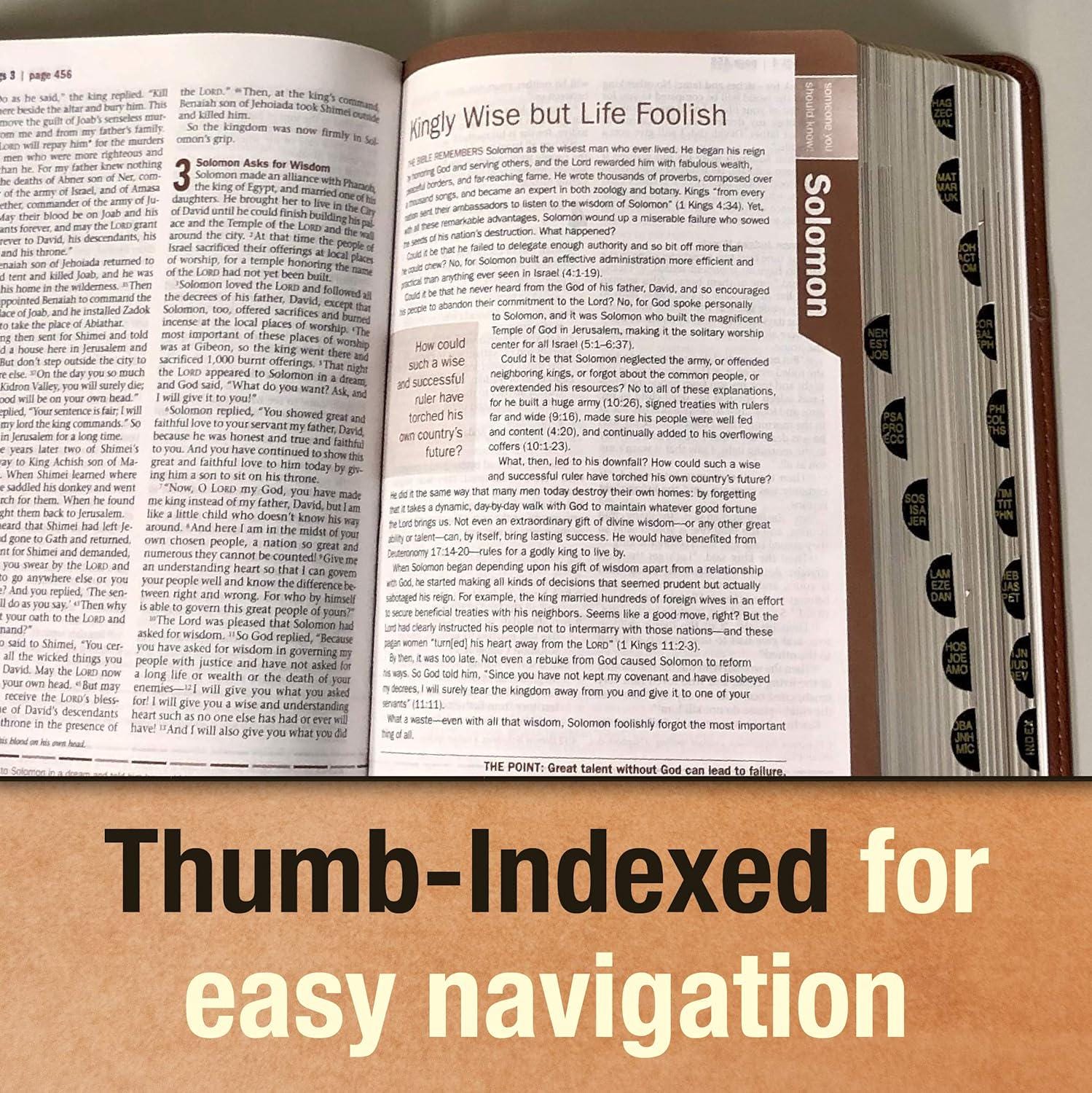 Personalized NIV Every Man's Bible: Tan Leatherlike Journeyman Edition ...