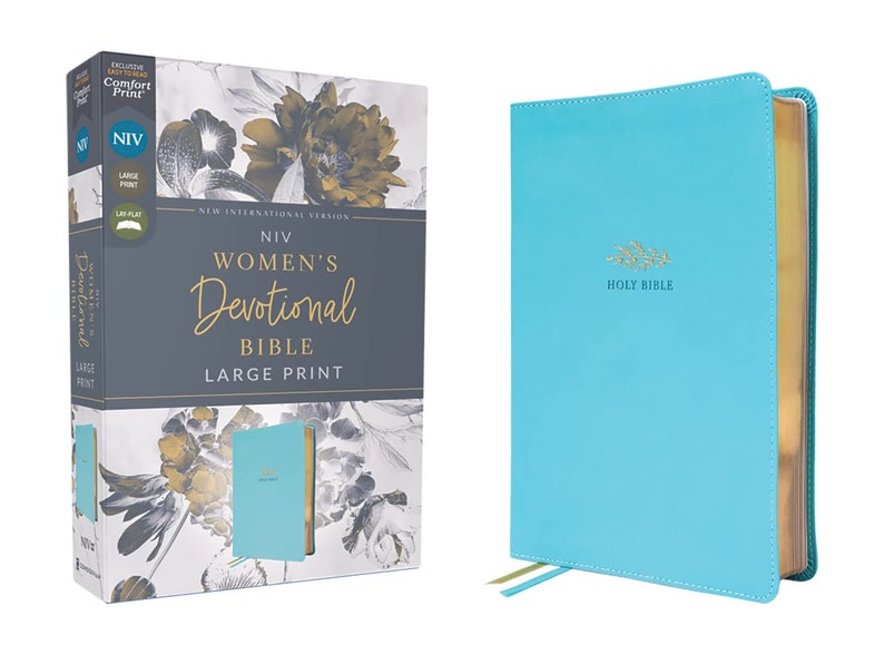 PERSONALIZED *** NIV Large-print Women's Devotional Bible - Soft ...
