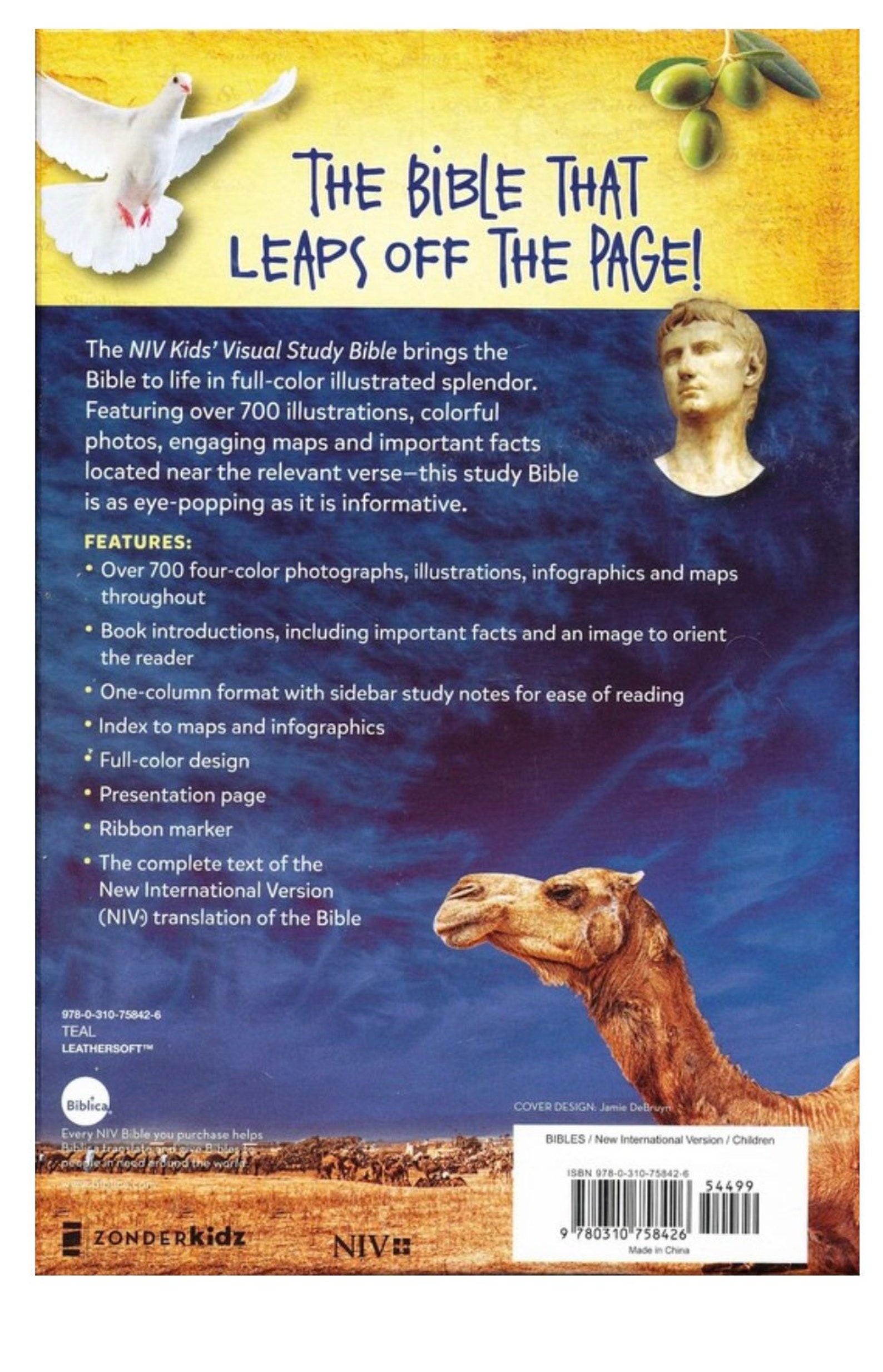 PERSONALIZED NIV Kids' Visual Study Bible Imitation | Etsy