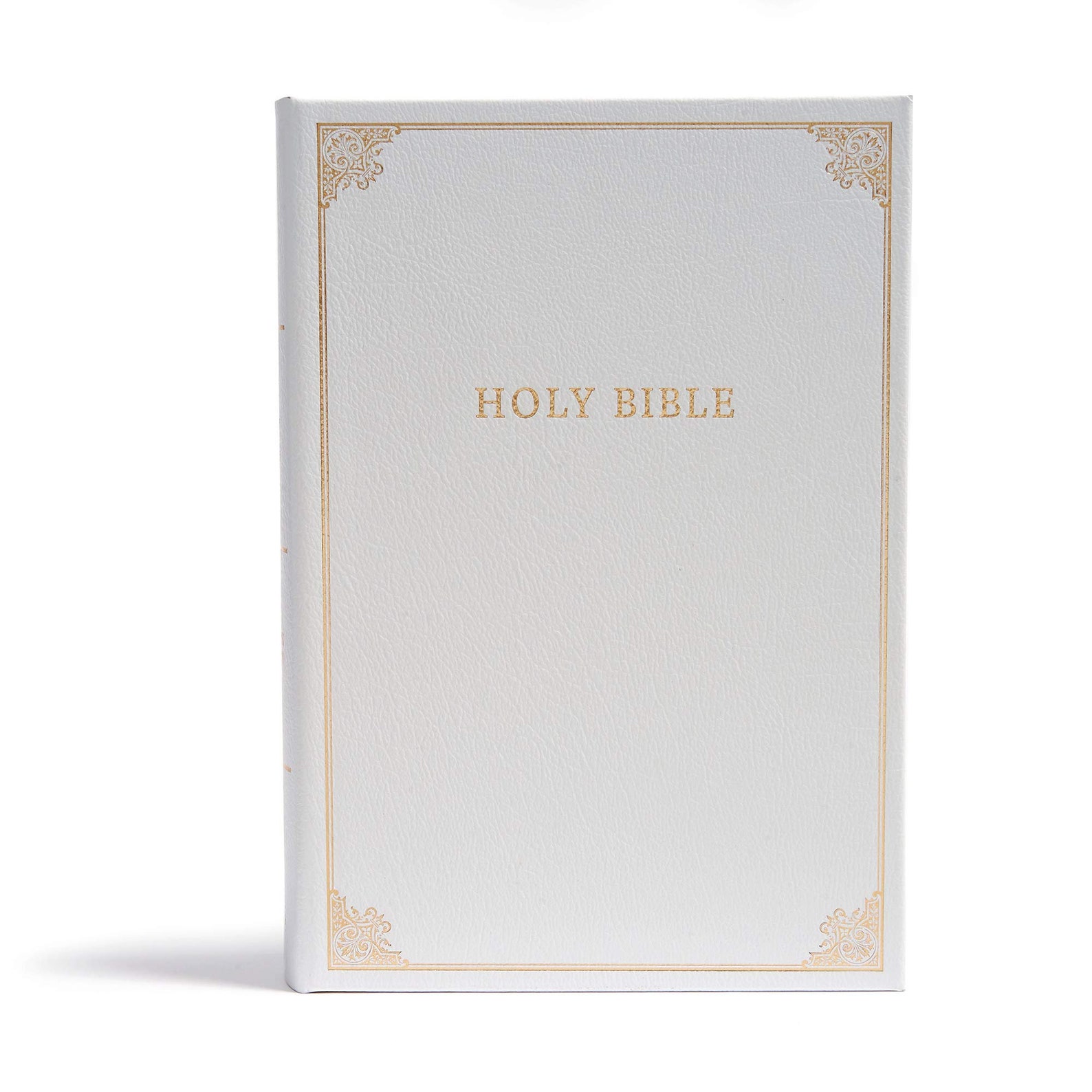 PERSONALIZED *** CSB Family Bible, White Bonded Leather Over Board ...