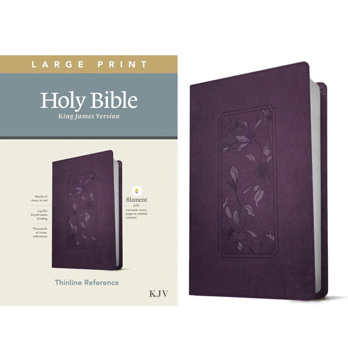 PERSONALIZED KJV Large-print Thinline Reference Bible - Etsy