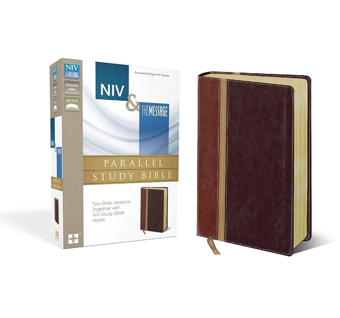 PERSONALIZED *** NIV - the Message - Parallel Study Bible - Leathersoft ...
