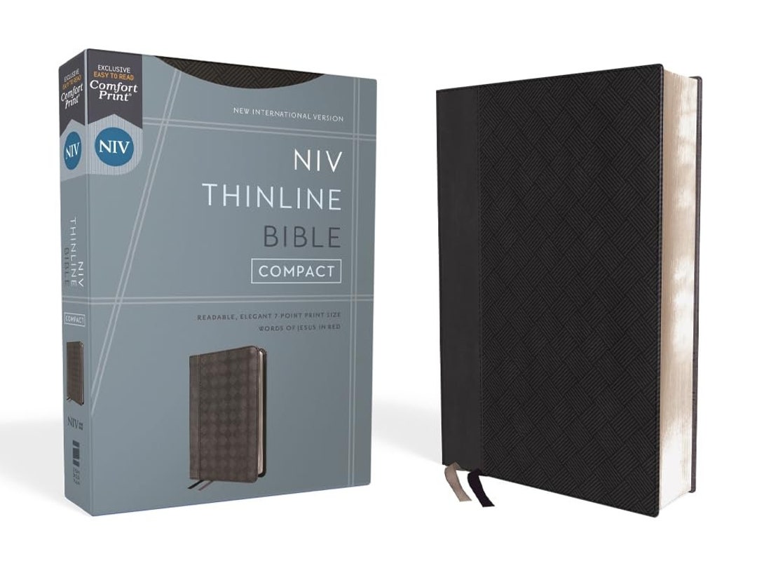PERSONALIZED *** NIV Compact Thinline Bible - Comfort Print - Soft ...