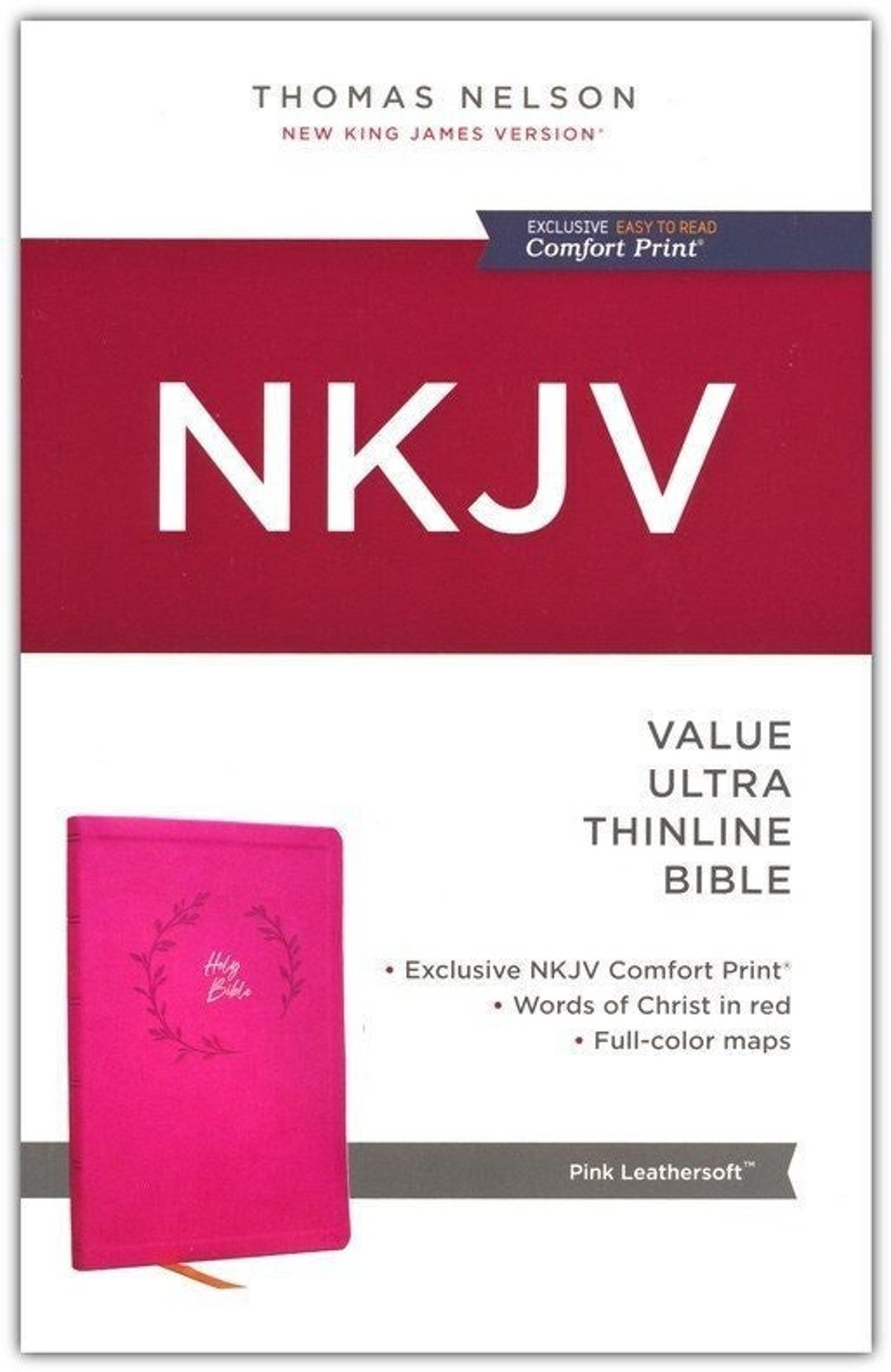 PERSONALIZED *** NKJV Value Ultra Thinline Bible - Comfort Print - Soft ...