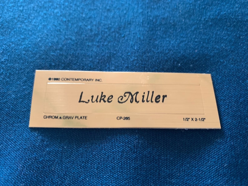 PERSONALIZED *** Bible Name Plate - Silver - Gold *** Custom Name ...