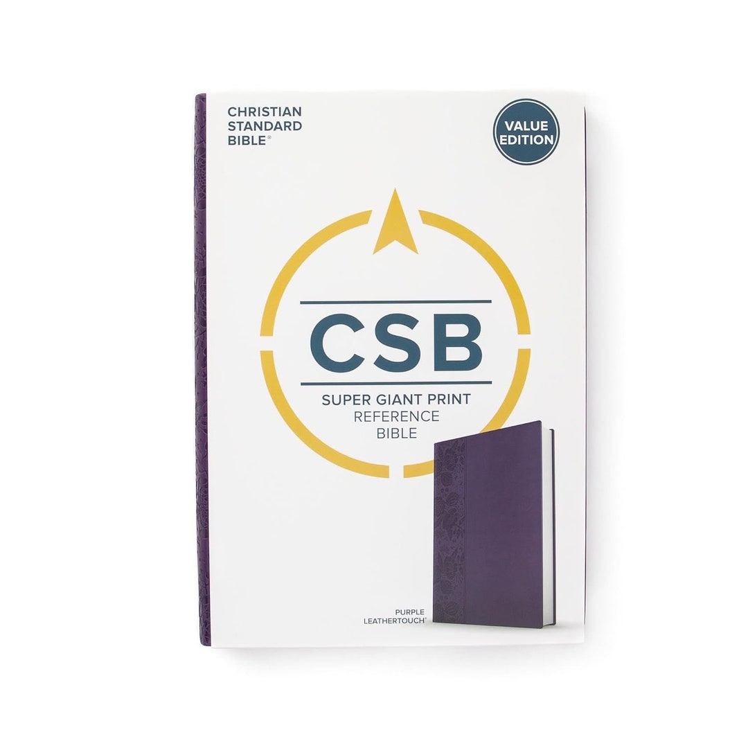 PERSONALIZED *** CSB Super Giant-print Reference Bible - Soft Leather ...