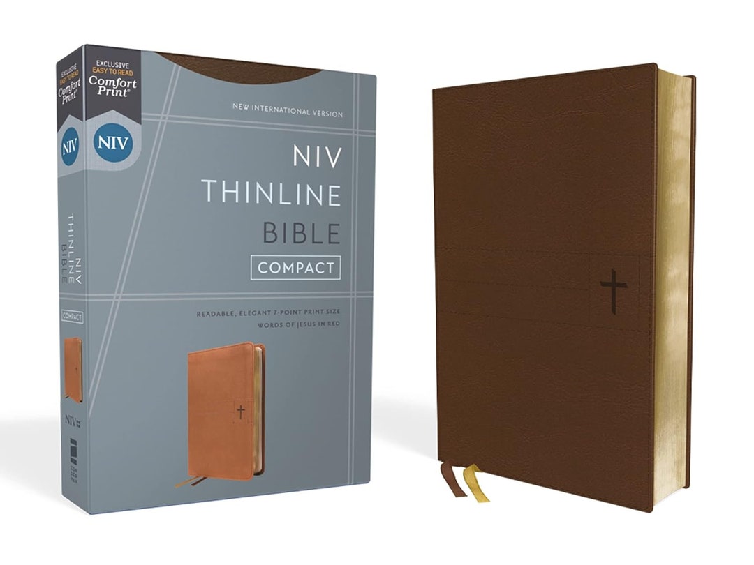PERSONALIZED *** NIV Compact Thinline Bible - Comfort Print - Soft ...