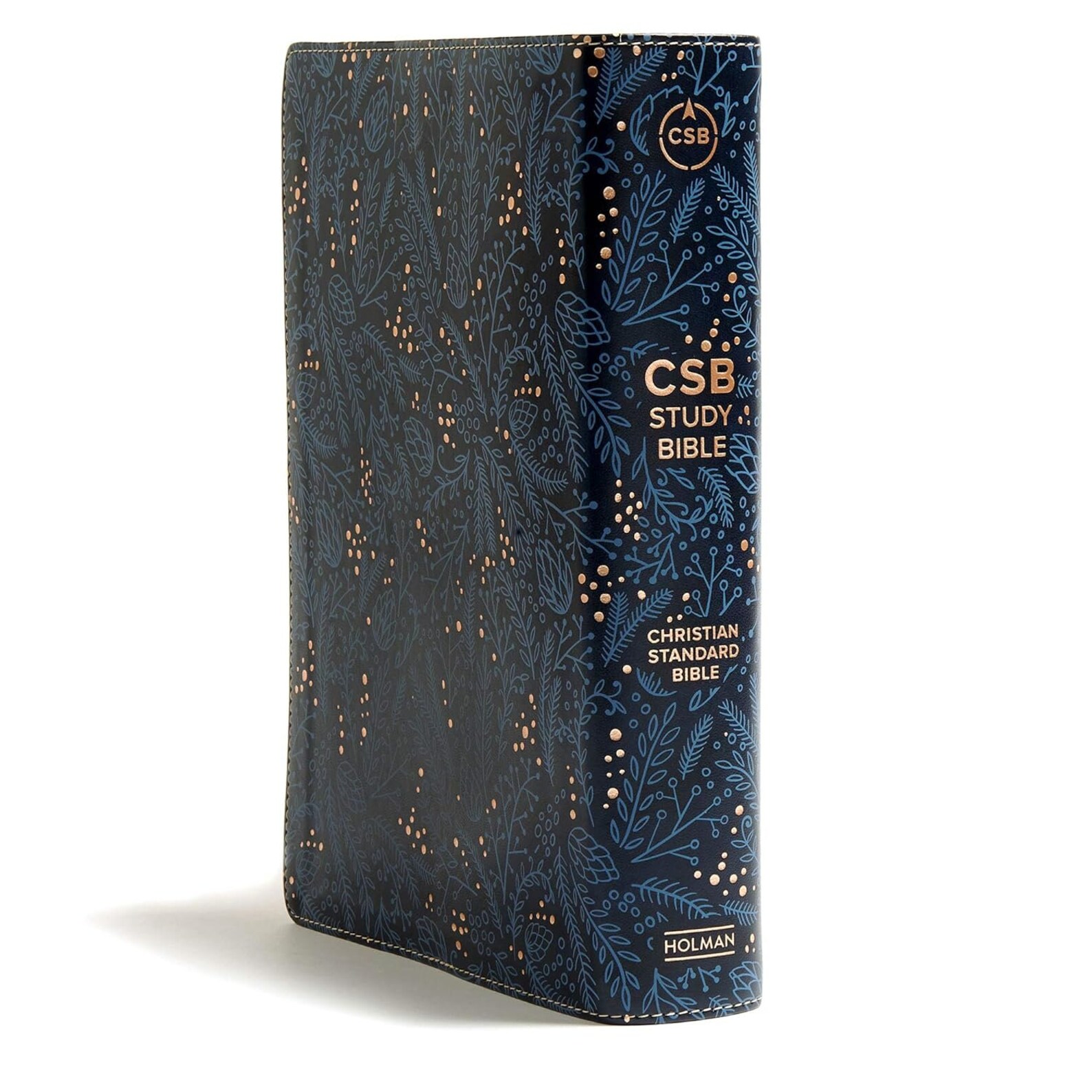 PERSONALIZED *** CSB Study Bible - Soft Leather-look - Navy Blue ...