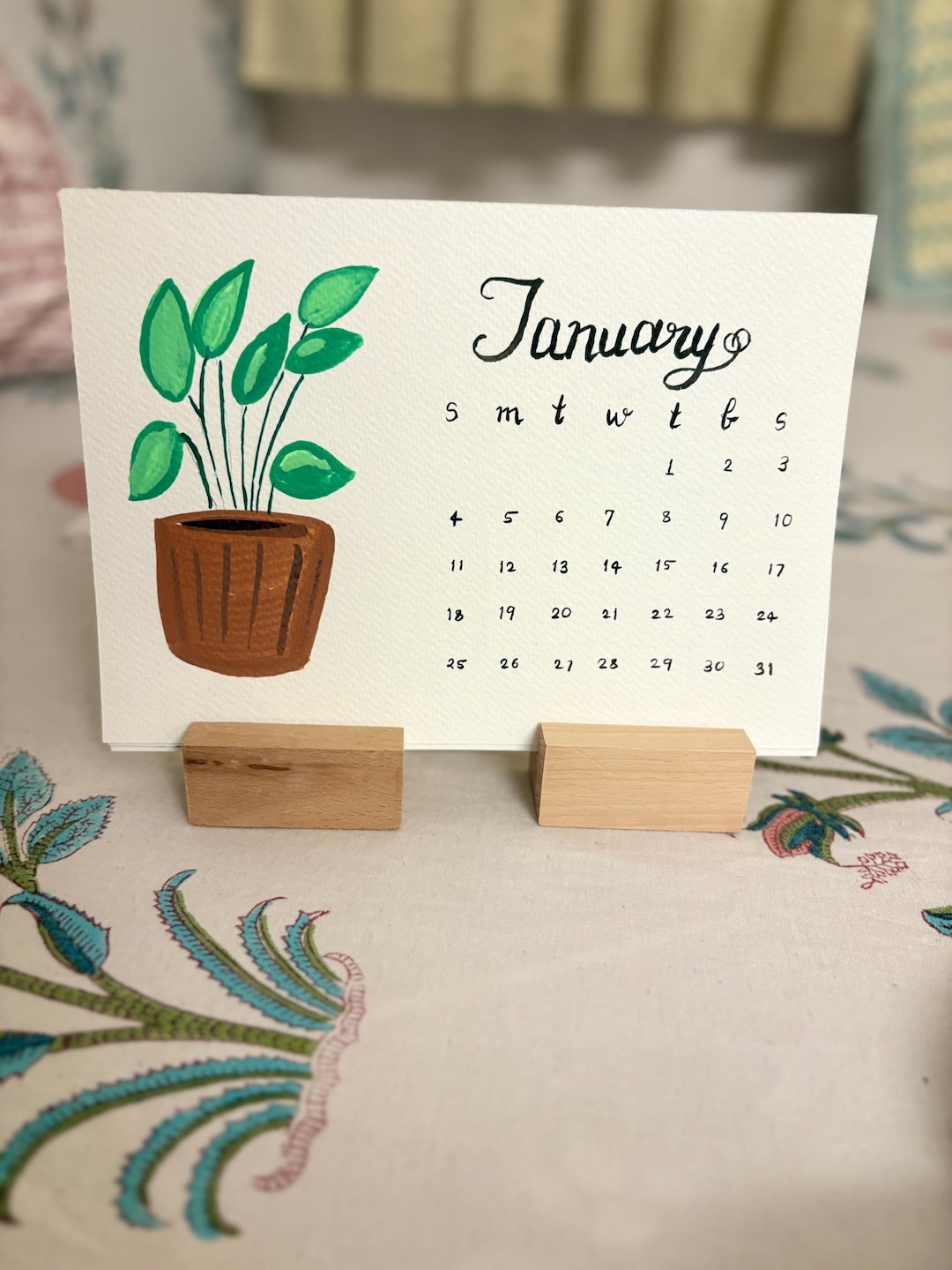 Handmade Desk Calendar - Etsy