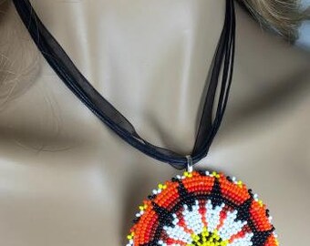 Native Beaded Rosette - Etsy