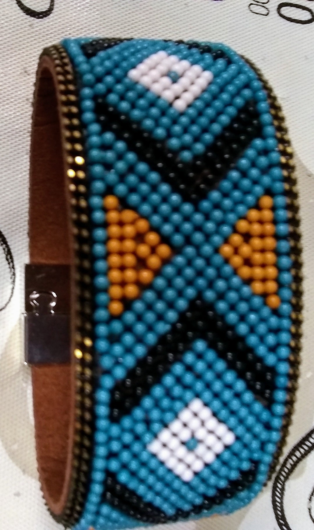 Beautiful Hand Beaded Native American Leather Magnetic - Etsy