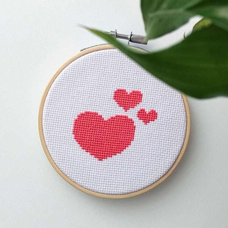 Heart Cross Stitch Pattern - Etsy