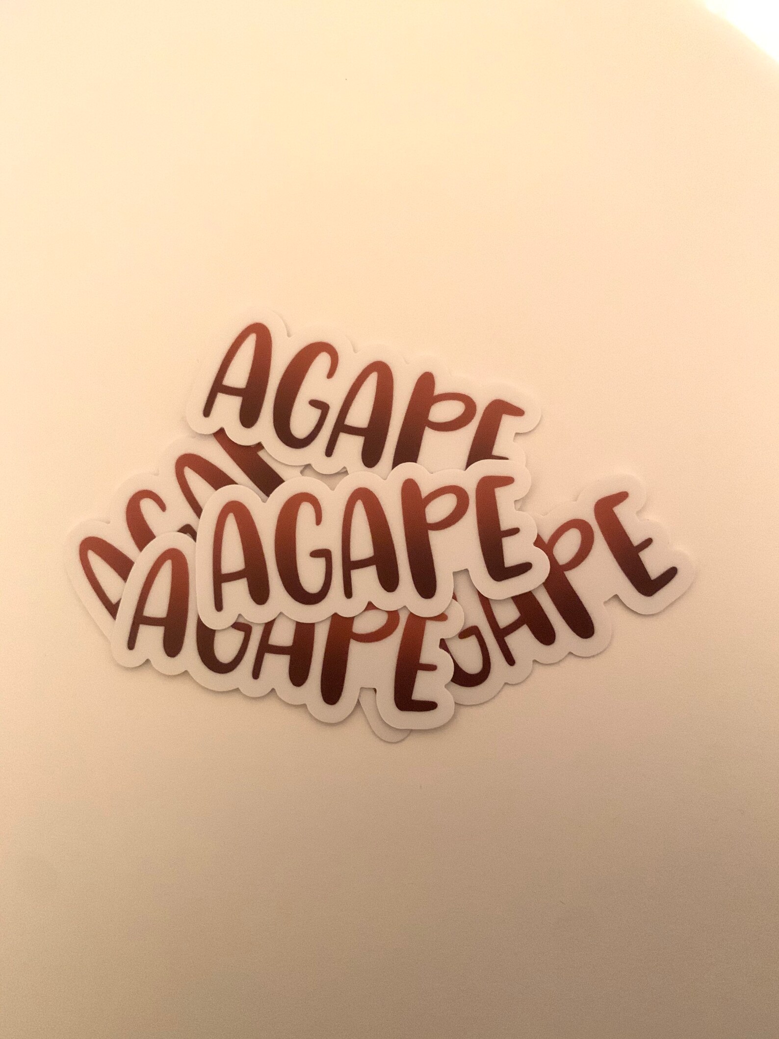 Agape Sticker//christian Sticker - Etsy