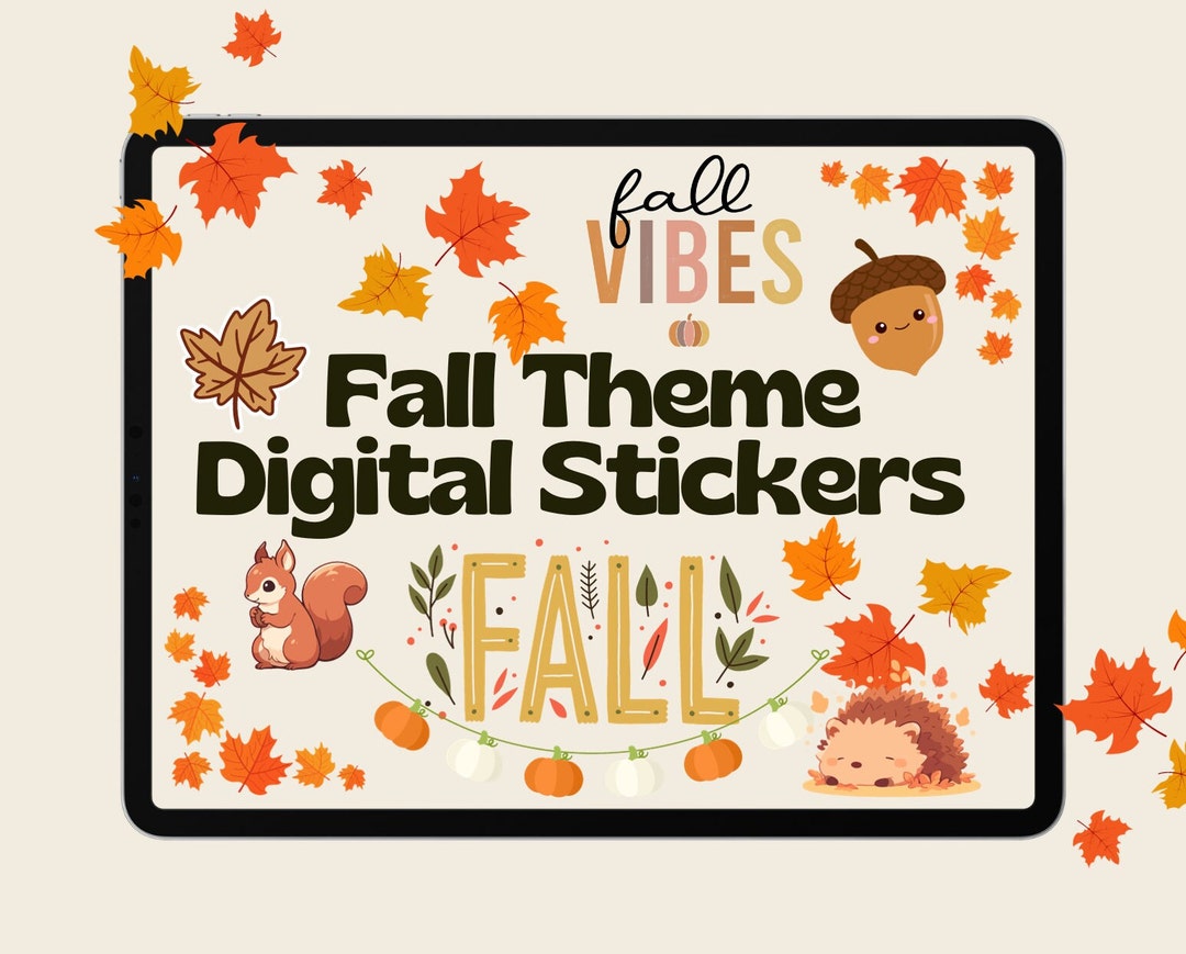 Digital Fall Stickers for Goodnotes, Notability, Etc. for Planning on ...