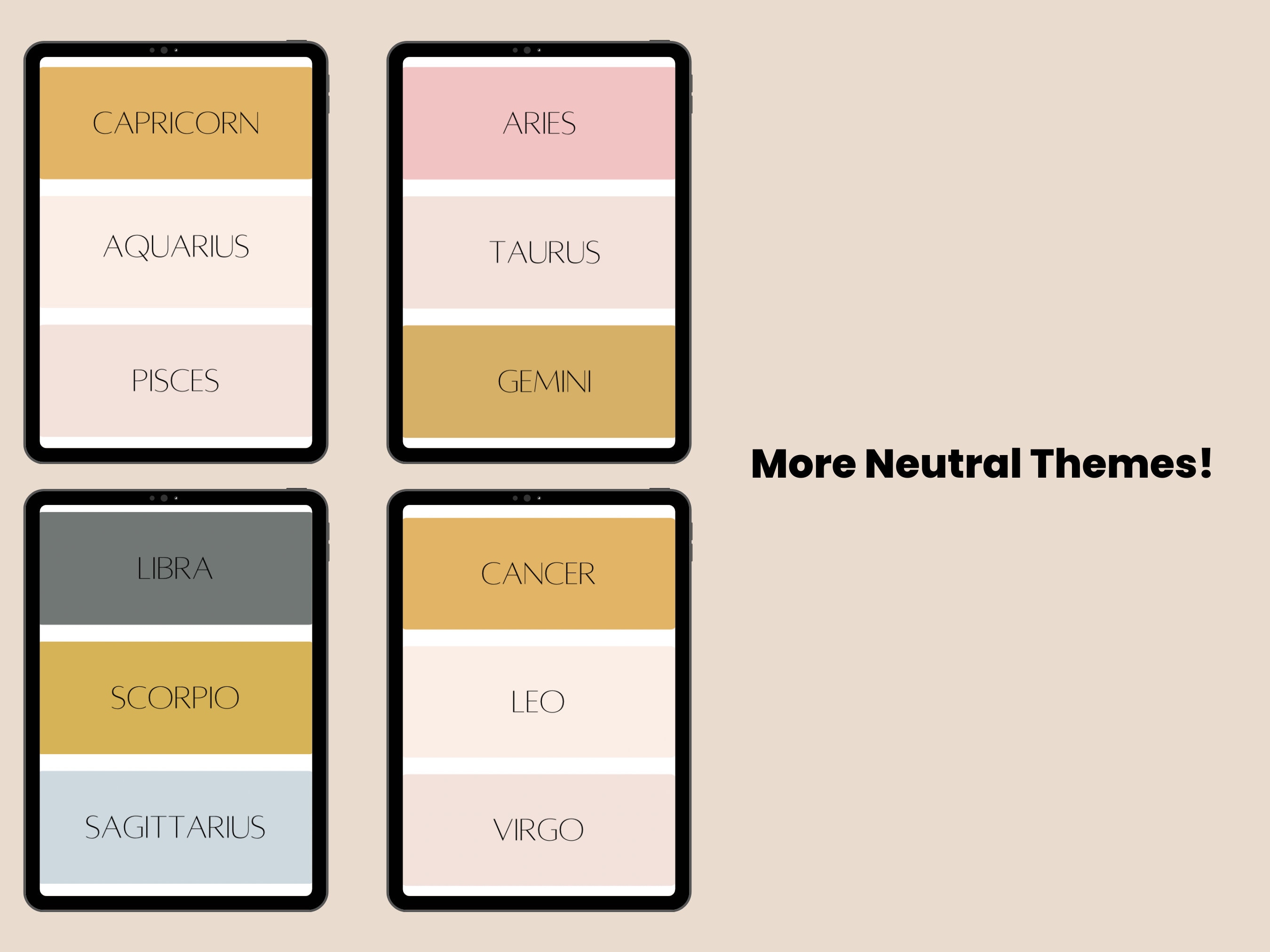 Zodiac Theme Digital Stickers for Digital Planners Compatible With ...