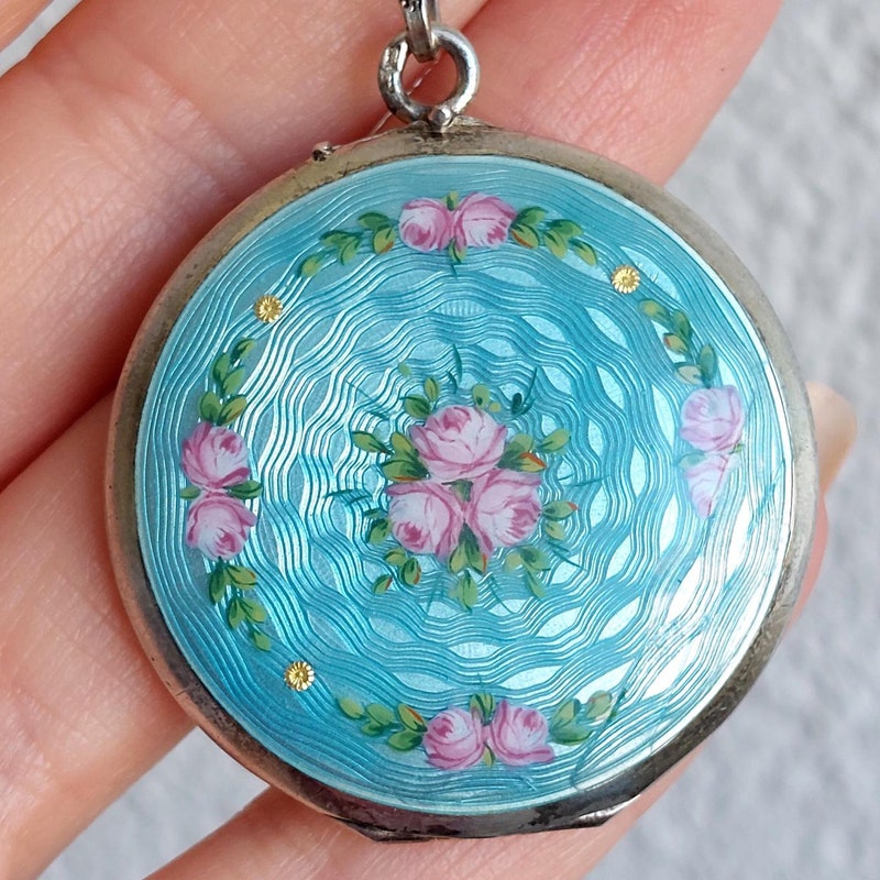 Guilloche Locket - Etsy