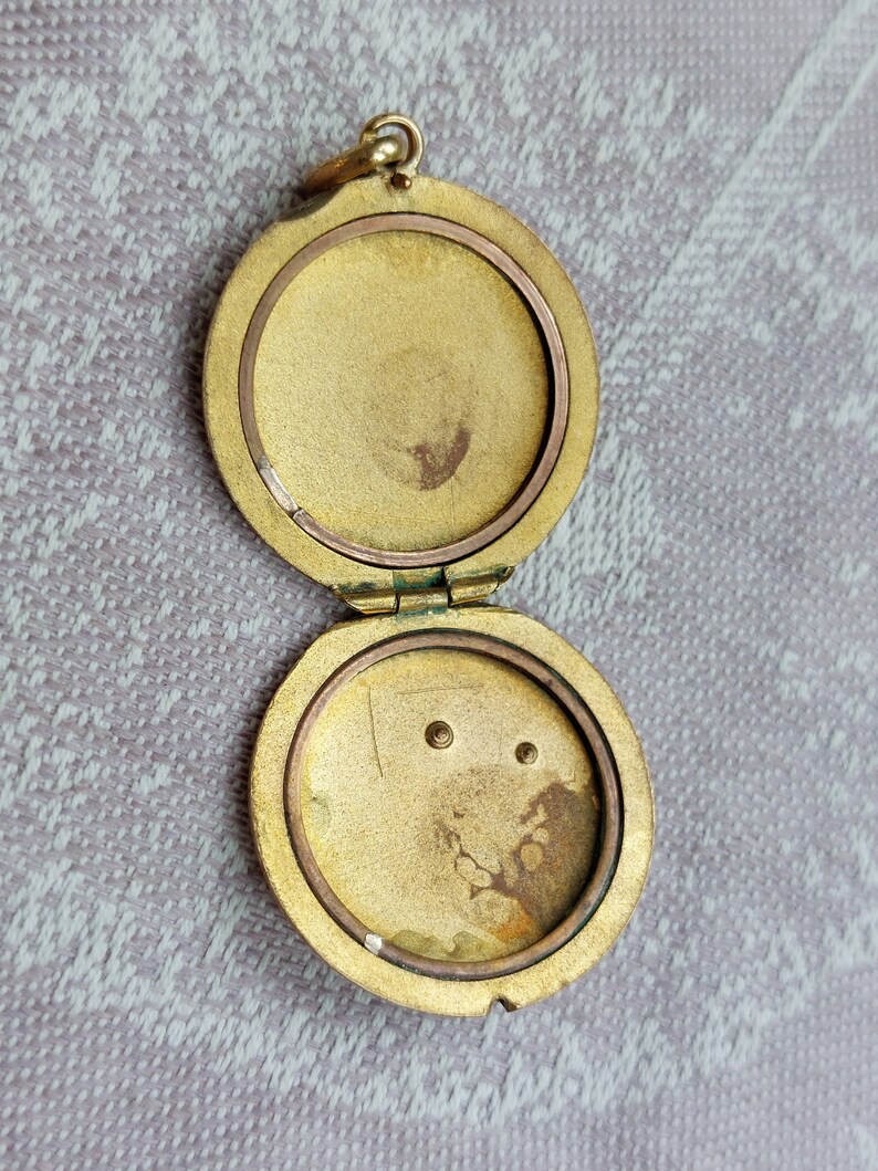 Antique French Locket With Ruby Pastes - Etsy