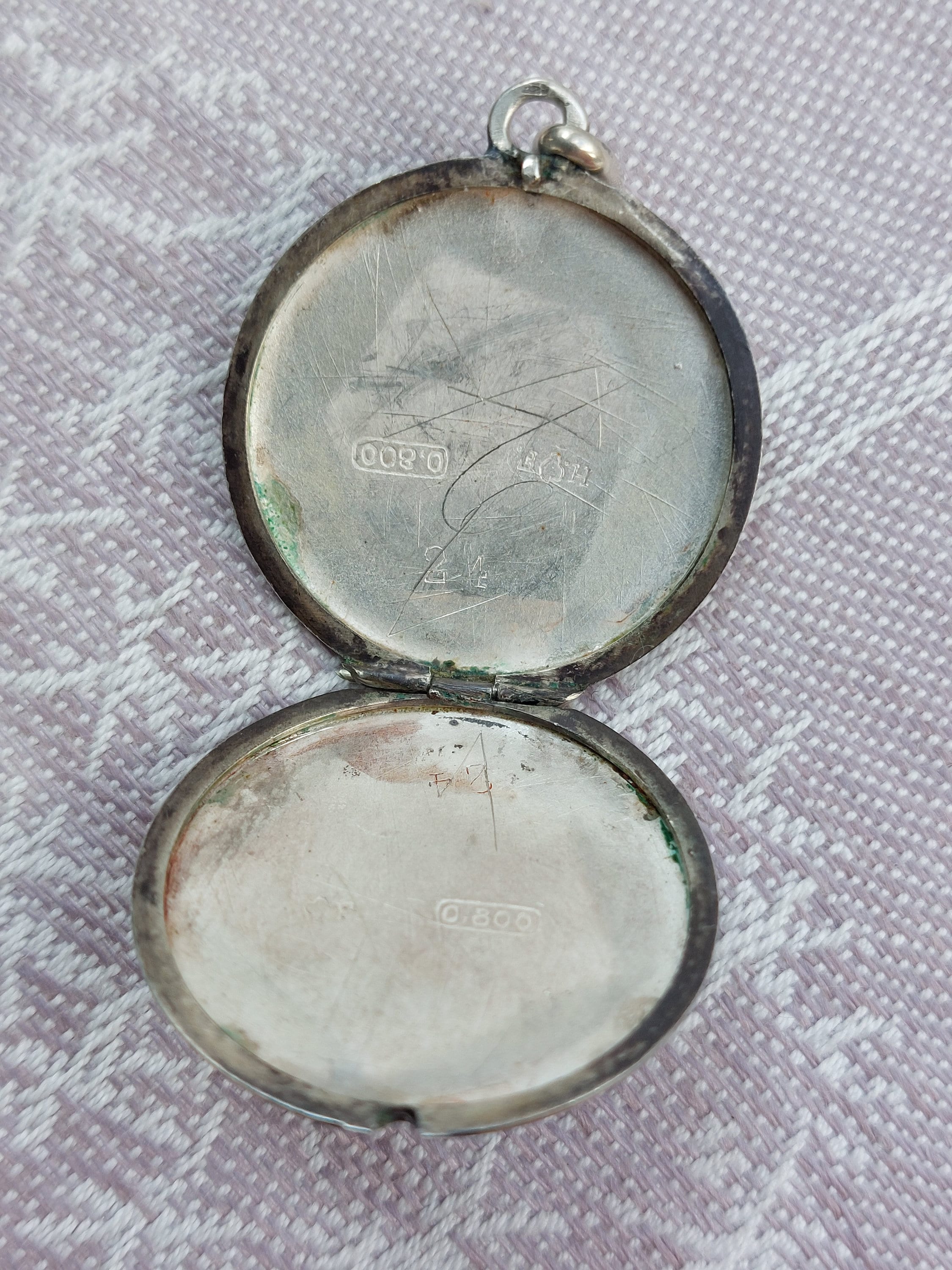Antique Niello French Silver Locket - Etsy