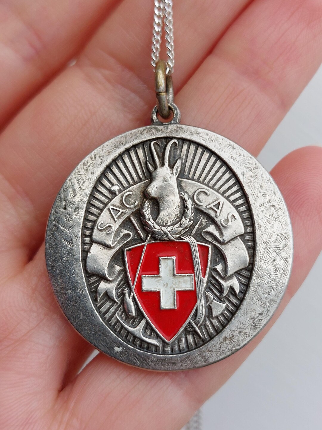 Swiss Alpine Club Vintage Medal - Etsy UK