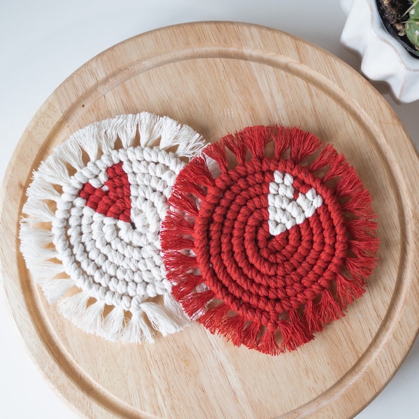 Macrame Coasters - Etsy