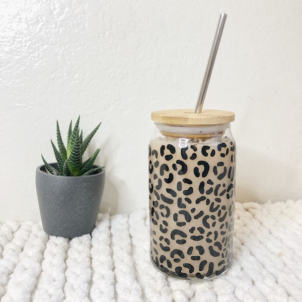 Cheetah Print Wine Glass - Etsy