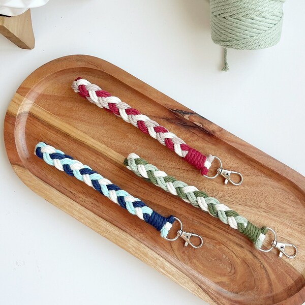 Braided Keychain - Etsy