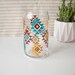 Aztec Print Glass Cup Western Aztec Glass Aztec Print Coffee - Etsy