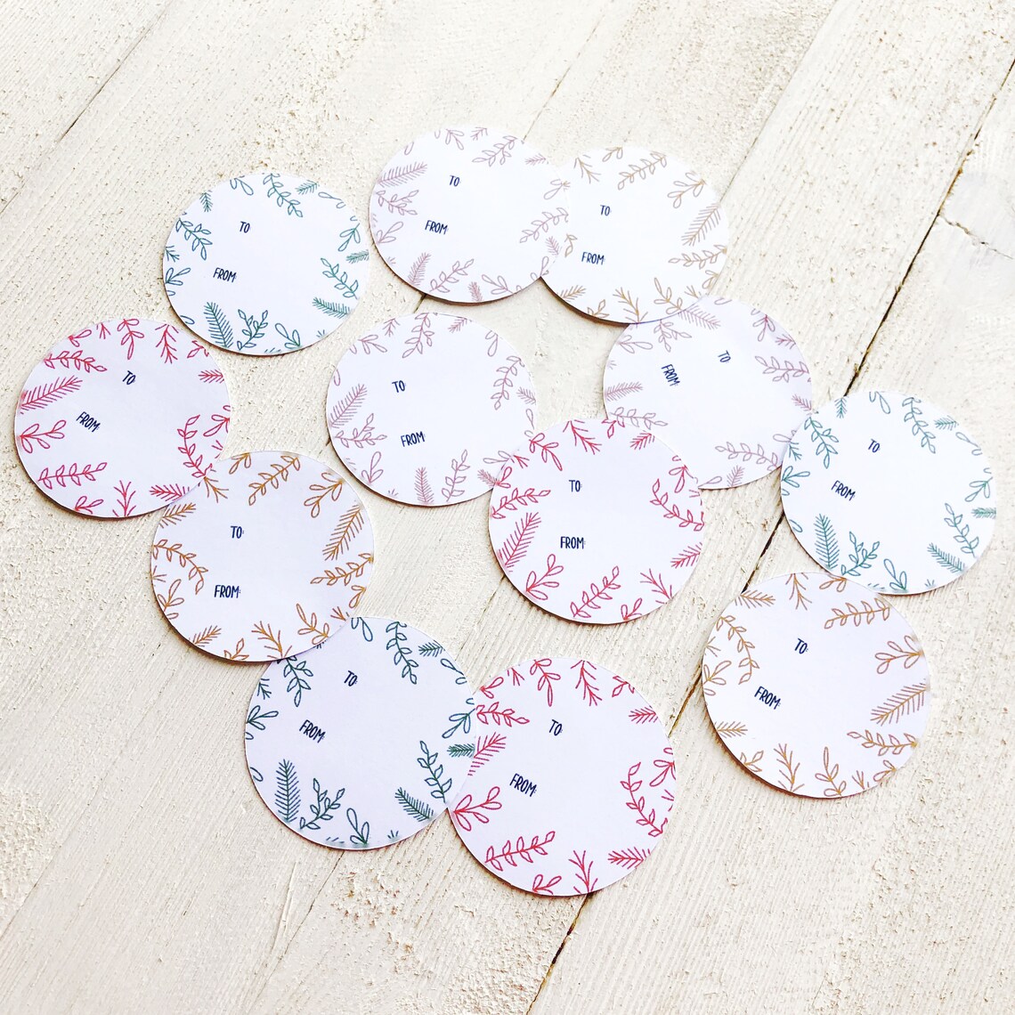 Gift Tag Labels Christmas Gift Tag Gift Stickers Christmas - Etsy