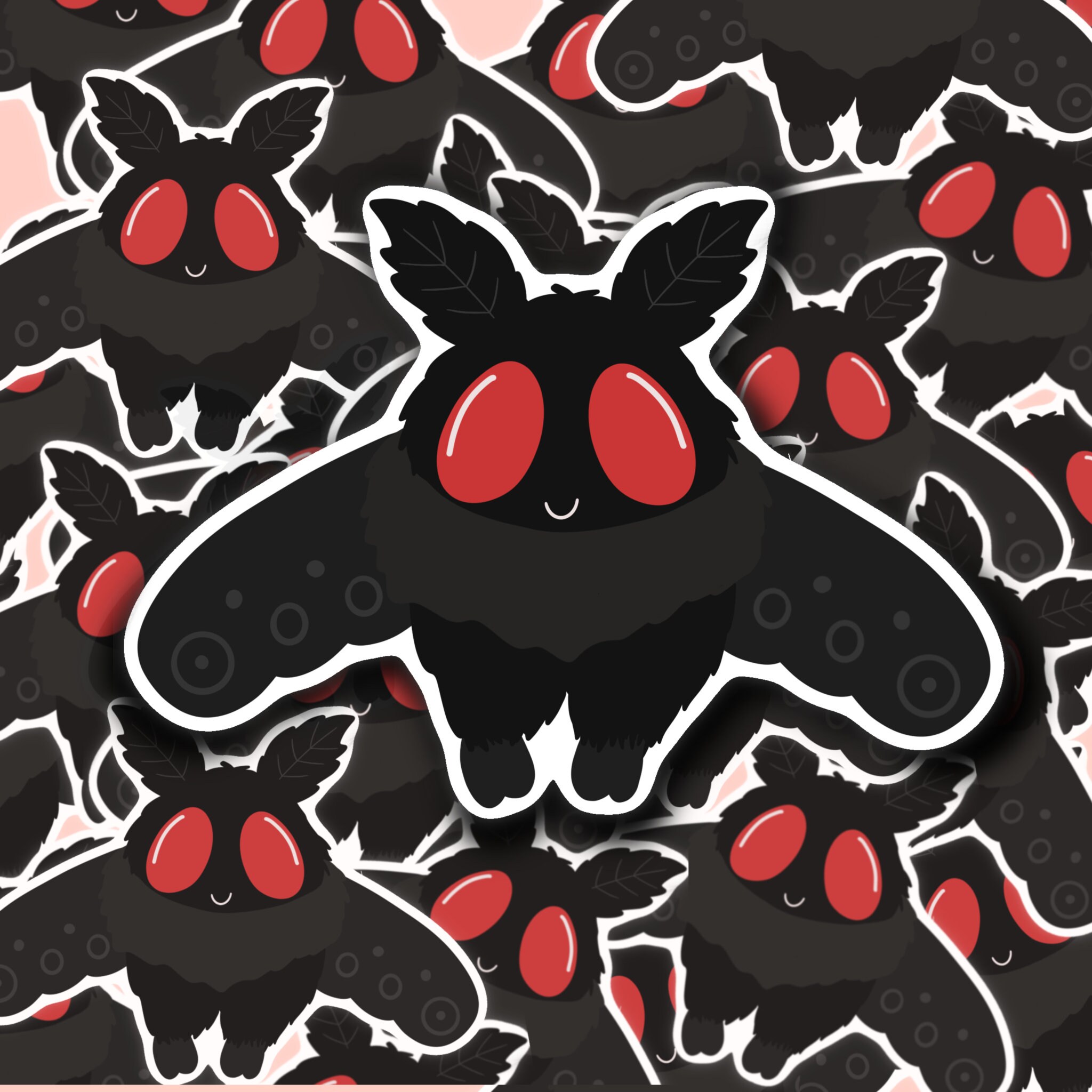 Mothman Sticker Cute Cryptid Waterproof Sticker for | Etsy