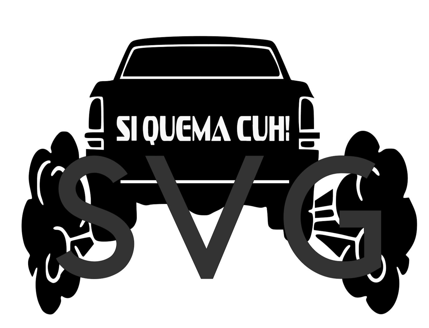 SVG Si Quema Cuh | Etsy
