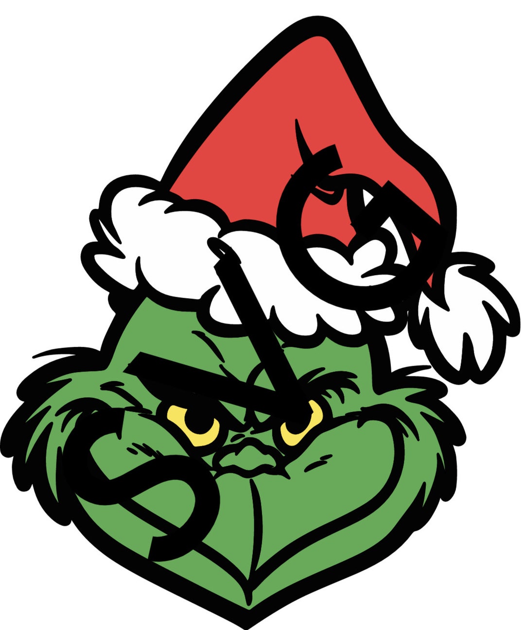 SVG LAYERED Grinch - Etsy