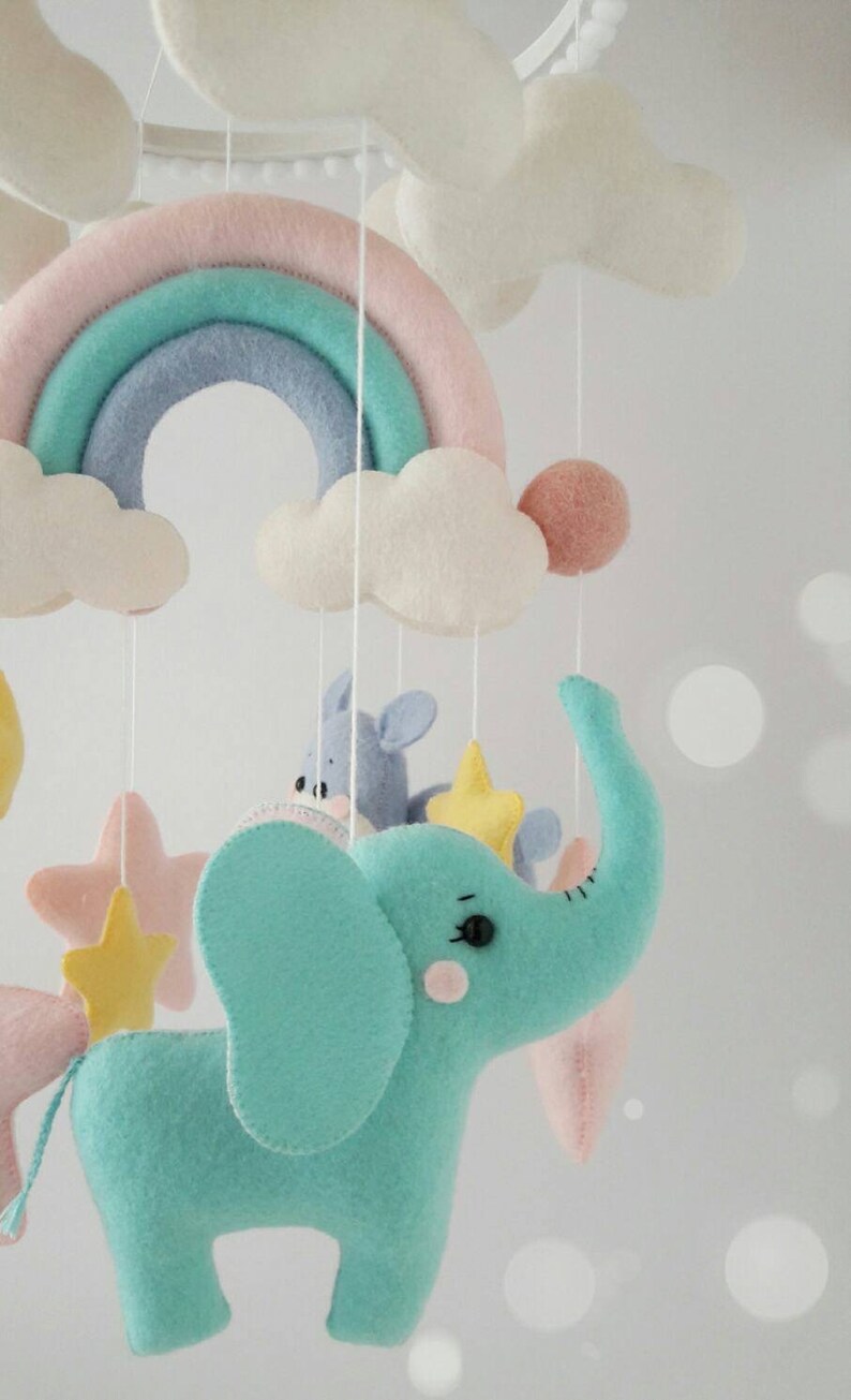 Crib Mobile With Animals, Safari Baby Mobile,safari Nursery Decor ...