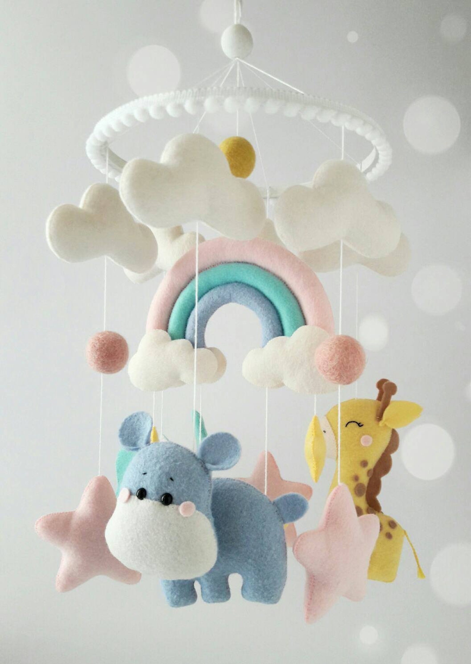 Crib Mobile With Animals, Safari Baby Mobile,safari Nursery Decor ...