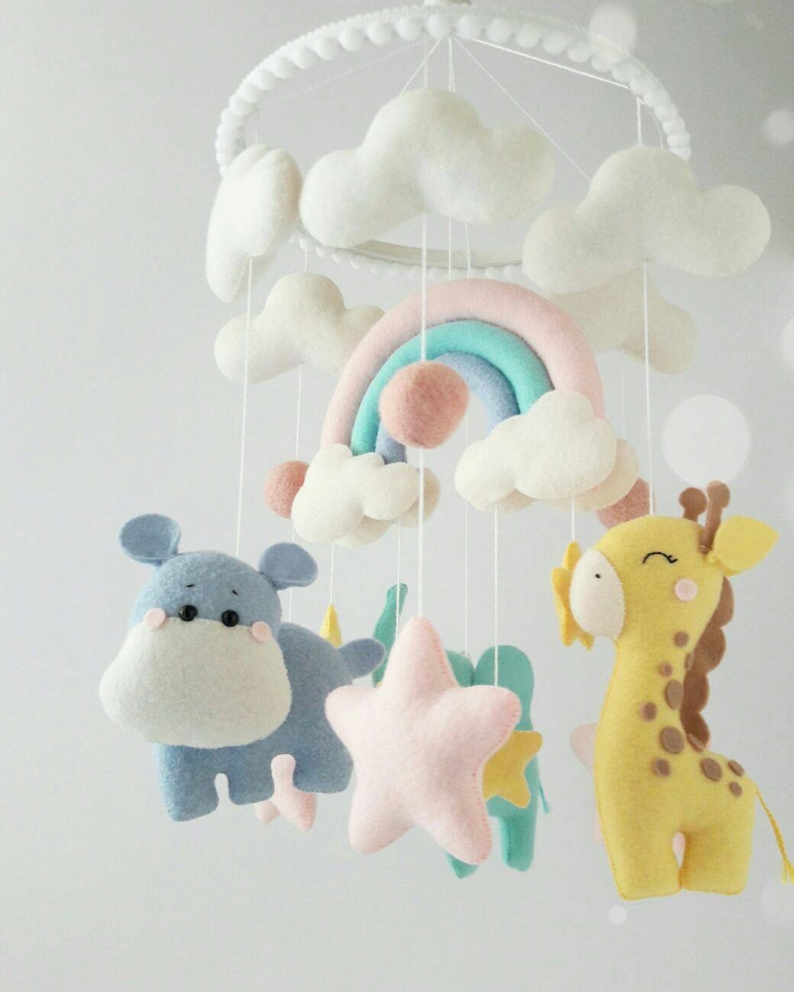 Crib Mobile With Animals, Safari Baby Mobile,safari Nursery Decor ...