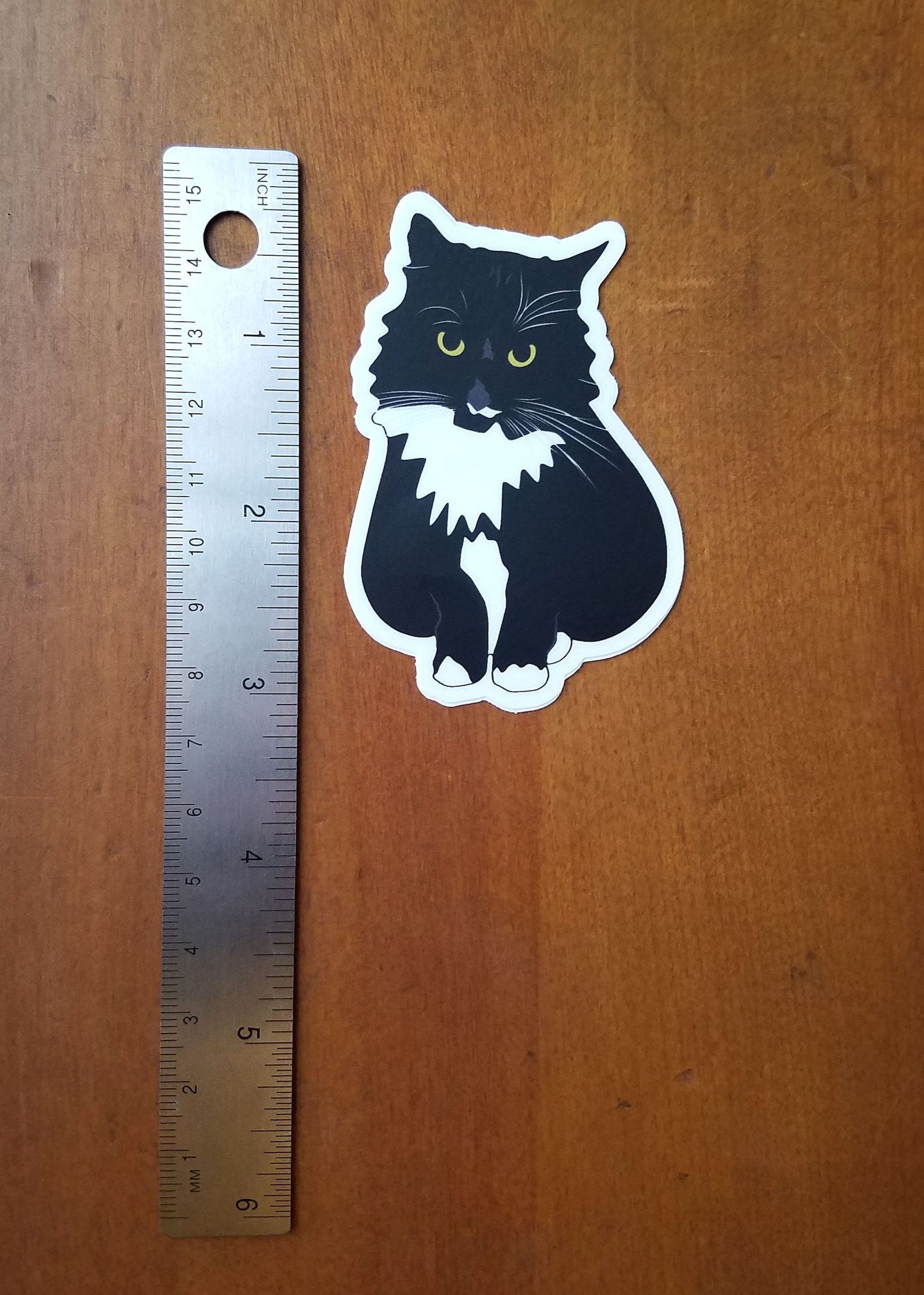 Tuxedo Cat Sticker - Etsy