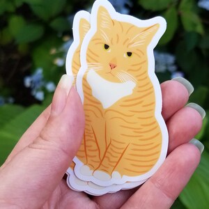 Orange Tabby Cat Sticker - Etsy