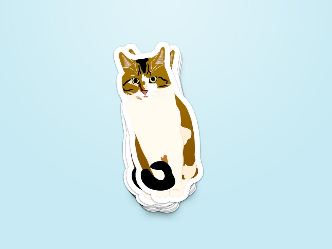 Tabico Cat Sticker - Etsy