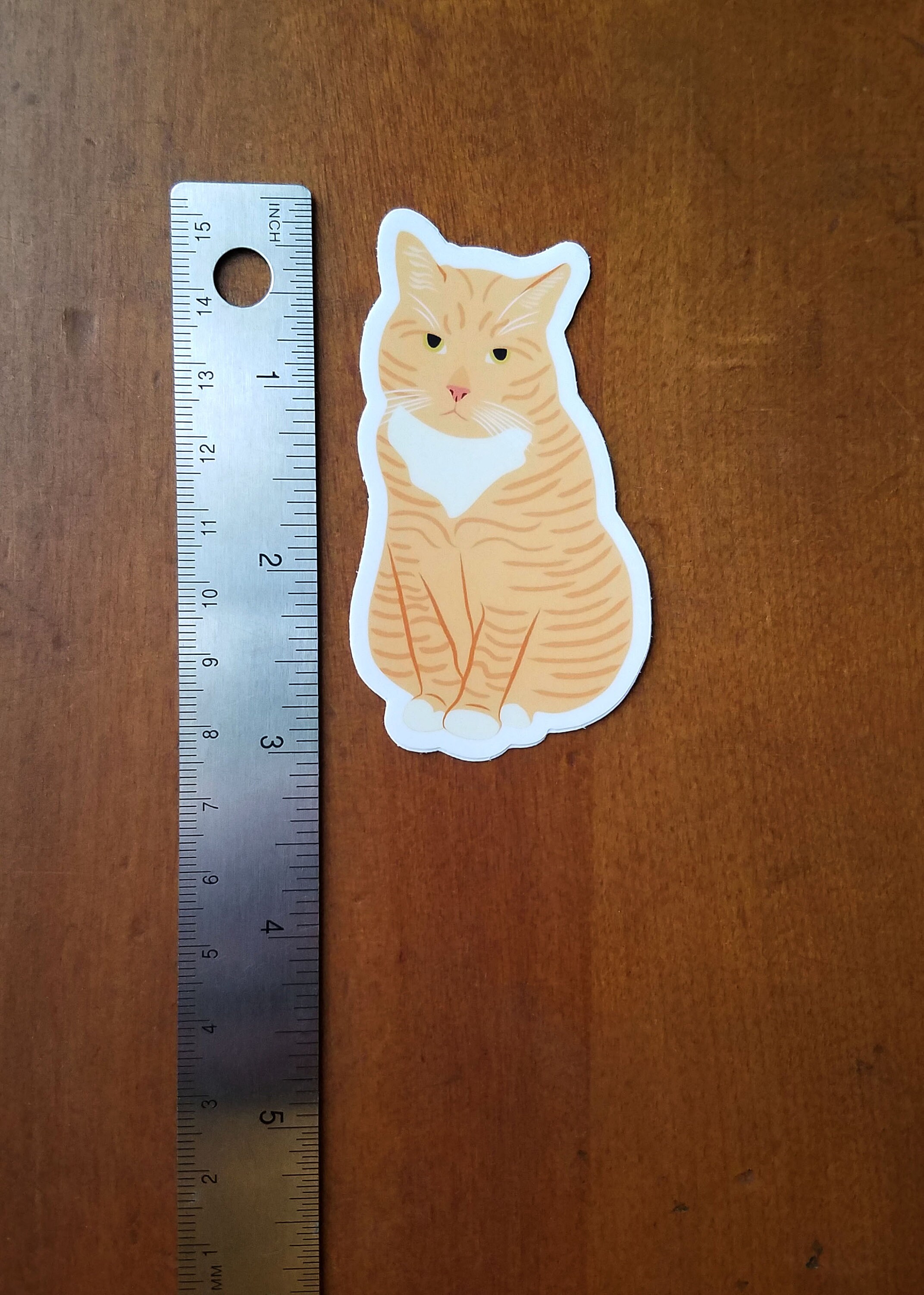 Orange Tabby Cat Sticker - Etsy