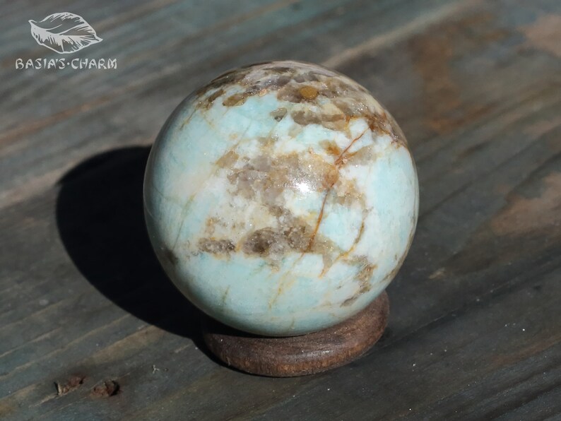 1.6 BLUE AMAZONITE SPHERE Rare Collectible Gemstone - Etsy